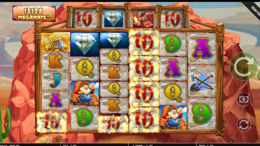 Diamond Mine Slot Review: 117,649 Ways-to-Win