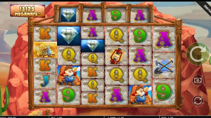 Diamond Mine Slot Review: 117,649 Ways-to-Win