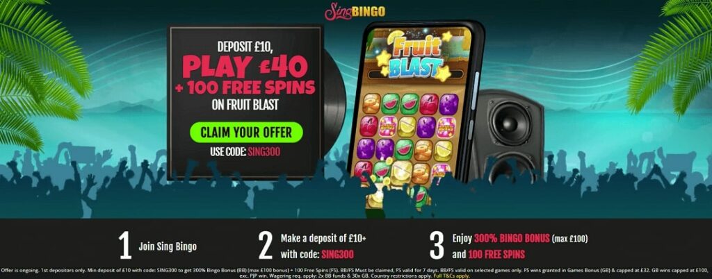 Sing Bingo Review | Rock Your Bingo World | Top Bingo Offers